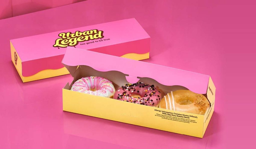 What are pink donut boxes? Are they less expensive than white donut boxes?